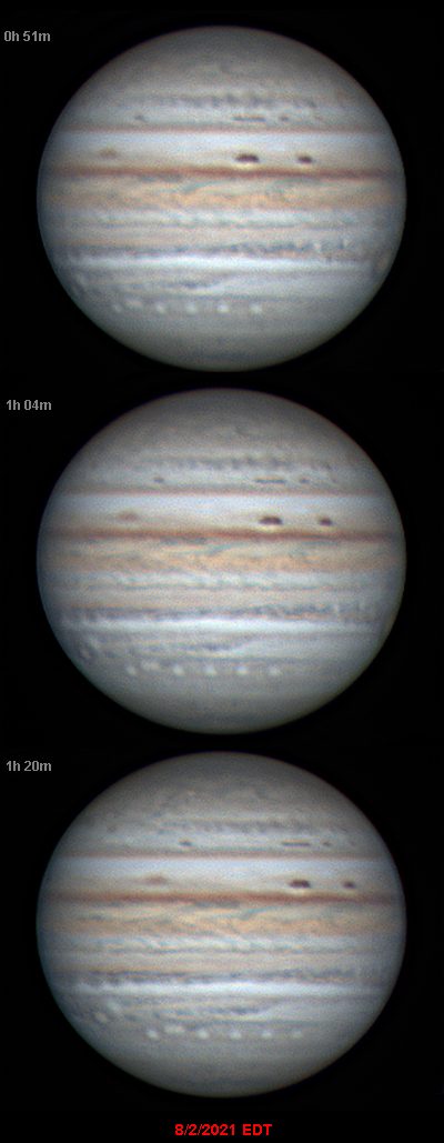 Jupiter – 8/22/2021 0h51m to 1h20mEDT - Miami Valley Astronomical Society
